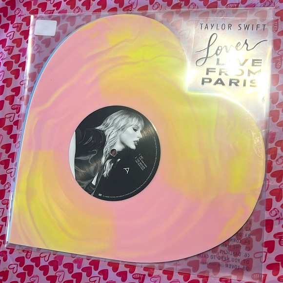 Taylor Swift | Other | Nwt Taylor Swift Lover Heart Vinyl | Poshmark